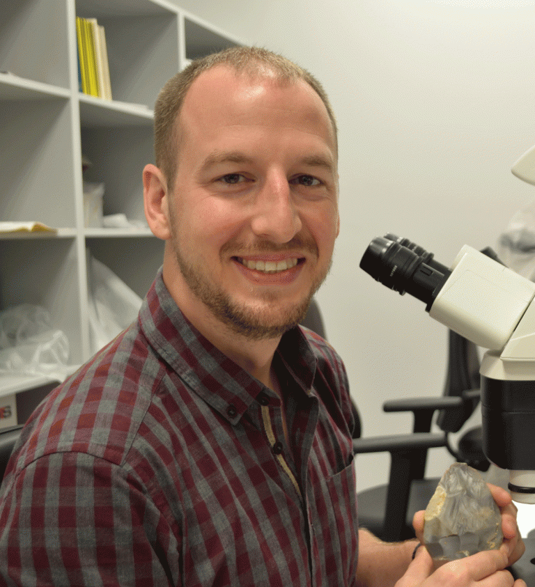 Sorensen ’04 leads groundbreaking research on Neanderthal fire making